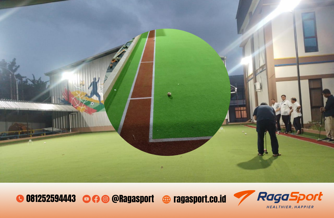 Pengerjaan Proyek Lapangan Gateball PUPR Surabaya 2025